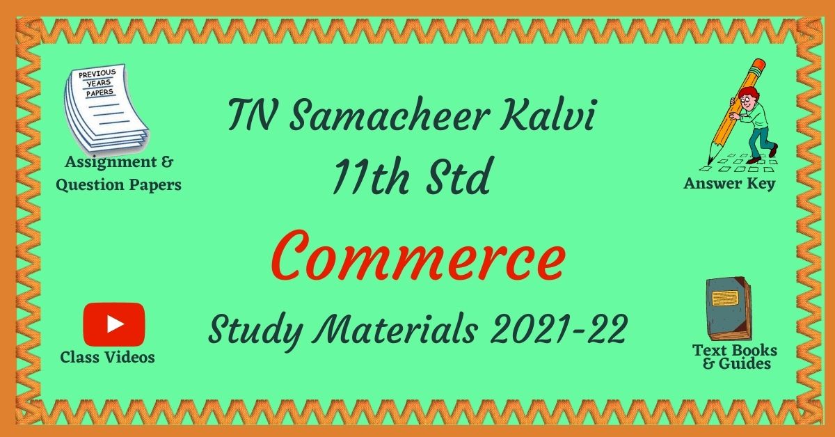 11th Commerce Study Materials – GRLVidya